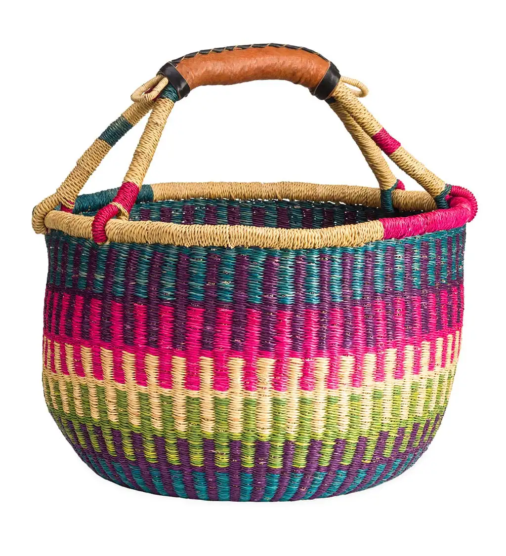 Bolga Round 16" Wide Large Basket | Edibles N More - Old Time Country Store